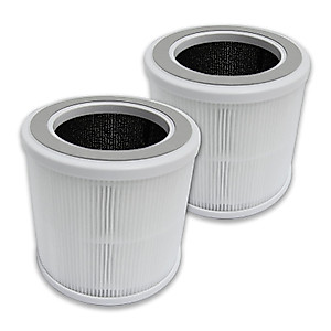 PUREBURG Replacement Filters Compatible with Proton Pure Air Purifier,2-Pack H13 4-Stage Filtration Activated carbon 2-IN-1 Air Clean Dust VOCs High-efficiency