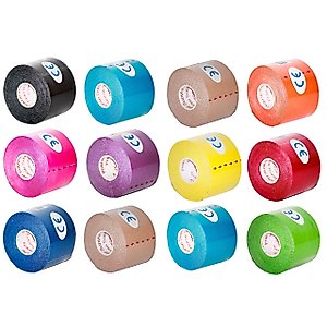 Kinesiology Tape Pro, Athletic Waterproof Muscle Support Adhesive Kinesio Sport Tape for Athletes 2 inches x 16.4 feet, 2 Rolls, Light Blue