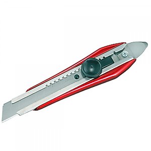 TAJIMA Utility Knives & Blades - 3/4" Aluminist FIN Snap Blade Box Cutter with Dial Lock & Razar Black Blade - AC-521R