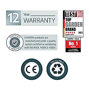 Palram - Canopia Olympia Patio Cover - 10' x 18' - Gray/Bronze