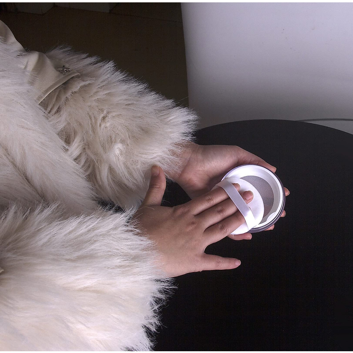 Powder Puff, Loose Powder Containers, Reusable Empty Makeup Powder Container with Elasticated Net Sifter for Setting Powder, Face Powder, Loose Powder, ect, for Travel and Daily Use