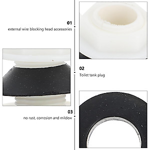 VILLFUL 2 Pcs Toilet Tank Plastic for Toilet Repair Bathroom Accessories for Easy Installation and Leak Prevention