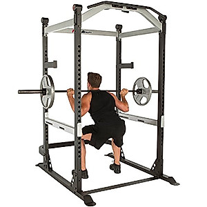 Fitness Reality X-Class Light Commercial High Capacity Olympic Power Cage, Without Lat Pull-Down Attachment, Grey