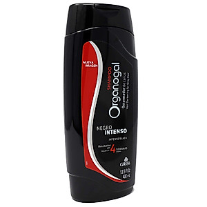 ORGANOGAL Grisi Shampoo, Cleansing Darkening Shampoo with Cactus Extract, Assists with the Reversal of Grey Hair, 2-Pack of 13.5 FL Oz, Bottles, White