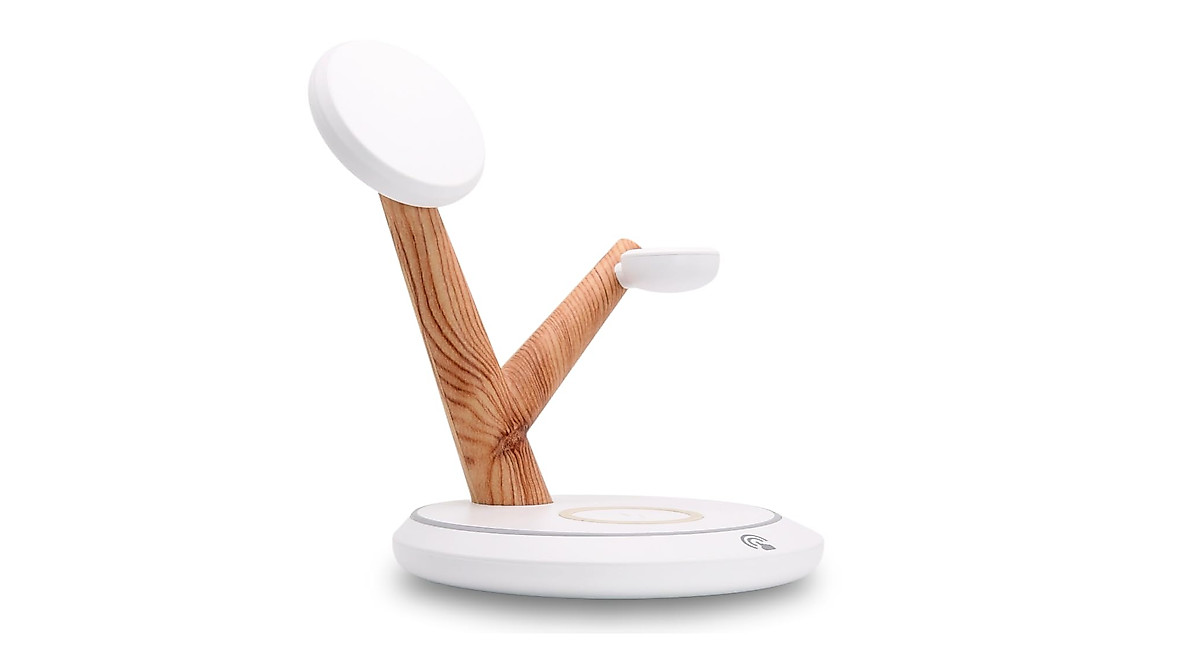 Tree Design Wireless Charger 4-in-1 Qi Charging Stand for Apple Devices
