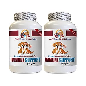PETS HEALTH SOLUTION Dog Liver Support - Premium Immune Support - Dog and CAT Treats - Advanced Blend - Milk Thistle for Dogs with high Liver enzymes - 120 Treats (2 Bottle)