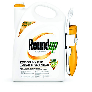 Roundup Ready-To-Use Poison Ivy Plus Tough Brush Killer for Weeds, Grass, Stumps and Vines, Comfort Wand, 1.33 gal.