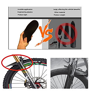 TEKCAM 2 PCS Mountain Bike Fender MTB Mudguard Front and Rear Bicycle Fender for Bicycle Mudguard, Adjustable MTB Mud Guard Fits 26"/ 27.5"/ 29" Size Mountain Bike and Fat Bike Wheel Sizes