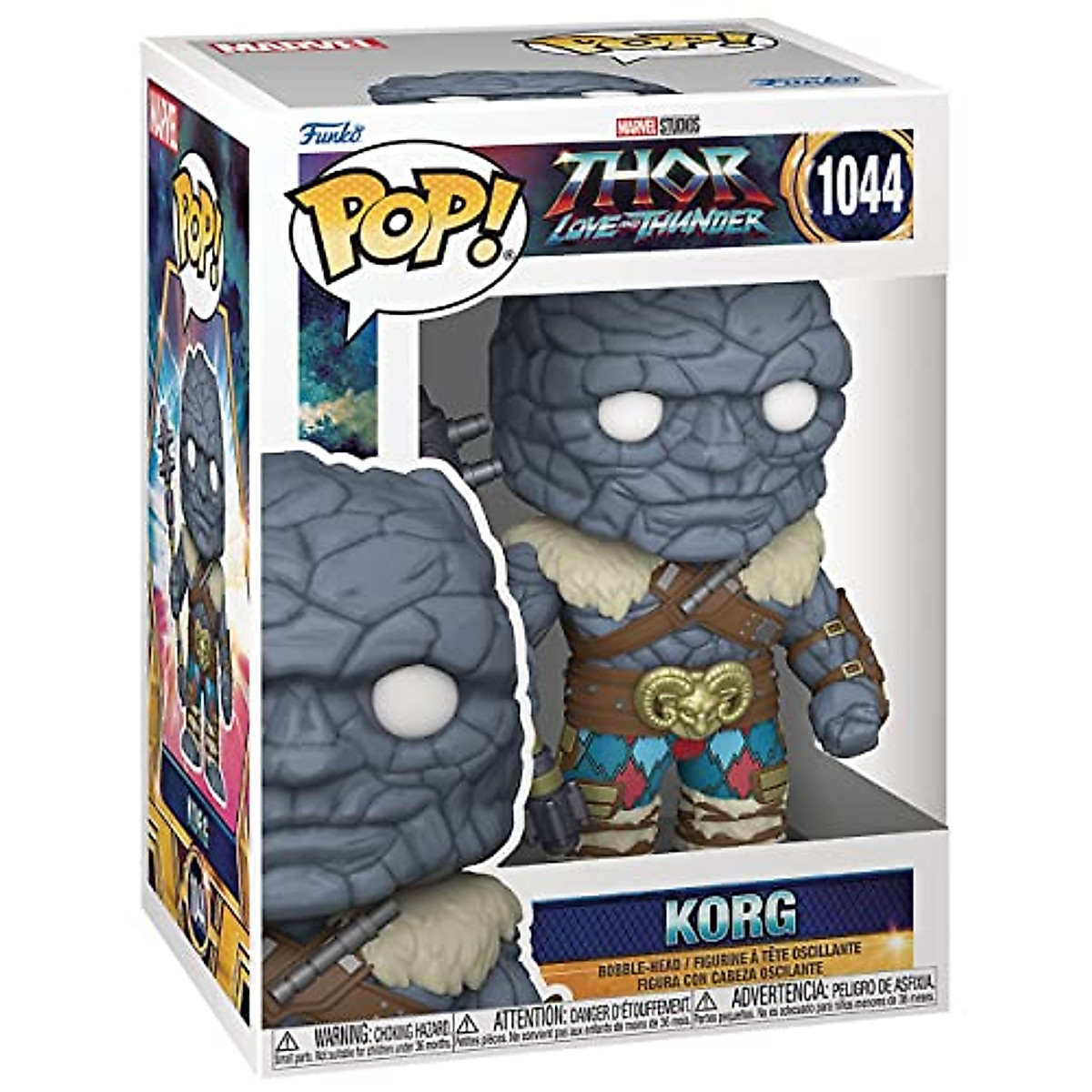 POP Thor: Love and Thunder - Korg Funko Vinyl Figure (Bundled with Compatible Box Protector Case), Multicolor, 3.75 inches