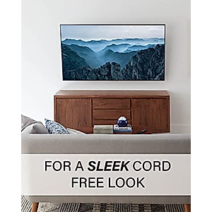 SAMSUNG QN55LS03BAFXZA 55" The Frame 4K UltraHD Smart QLED TV with a Sanus SA-IWB17-W1 17" TV Media in-Wall Box (2022)(USED)