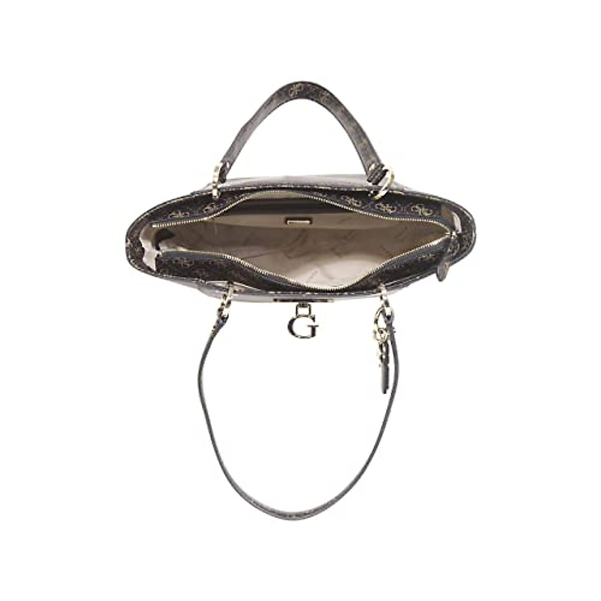 GUESS Noelle Small Elite Tote, Brown Logo