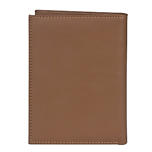 Travelon Safe Id Leather Passport Wallet, Saddle, One Size