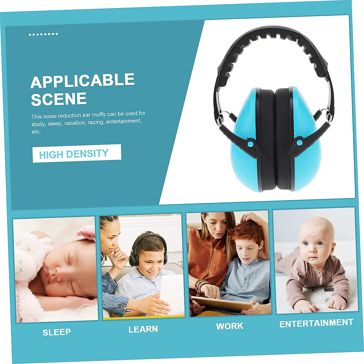 NOLITOY Noise Reduction Soft and Comfortable Sound Insulation Headphones for and Travel Safety Ear Muffs for Sky