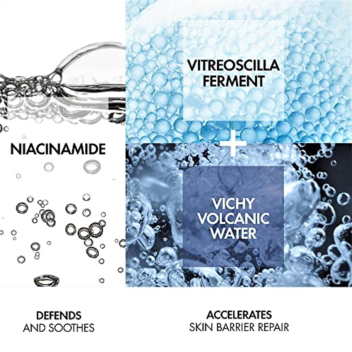 Vichy Mineral 89 Prebiotic Defense & Recovery Concentrate, Niacinamide Serum For Face, Skin Barrier Repair Seum With Antioxidants, Pore Minimizer & Hydrating Serum For Dull, Dry Skin