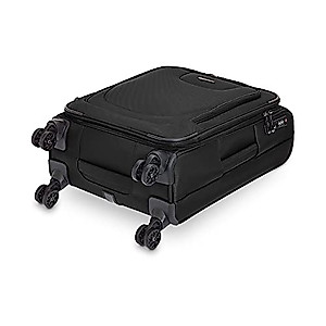 Amazon Basics Expandable Softside Carry-On Spinner Luggage Suitcase With TSA Lock And Wheels - 23 Inch, Black