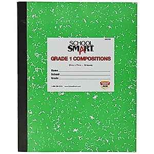 School Smart - 85298 Skip-A-Line Composition Book - Grade 1 - 9 3/4 x 7 3/4 - Green - 50 Sheets - 100 Pages