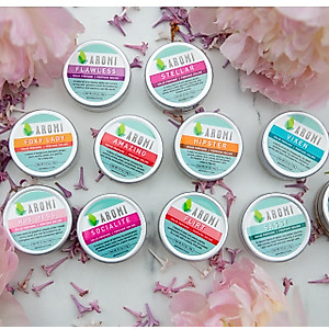 Aromi Hipster Solid Perfume | Earthy, Fruity Fragrance, Vegan, Cruelty-free, Patchouli, Vanilla, Peach Scent, Wax, Travel, Women's Gift, Handmade (Hipster)