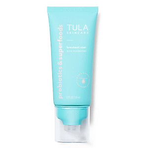 TULA Skin Care Breakout Star - Acne Moisturizer, Prevents & Treats Mild Breakouts, Brightens Marks, Soothes Skin, Contains Probiotics, Salicylic & Azelaic Acid, Niacinamide, Watermelon, 1.7 fl oz.
