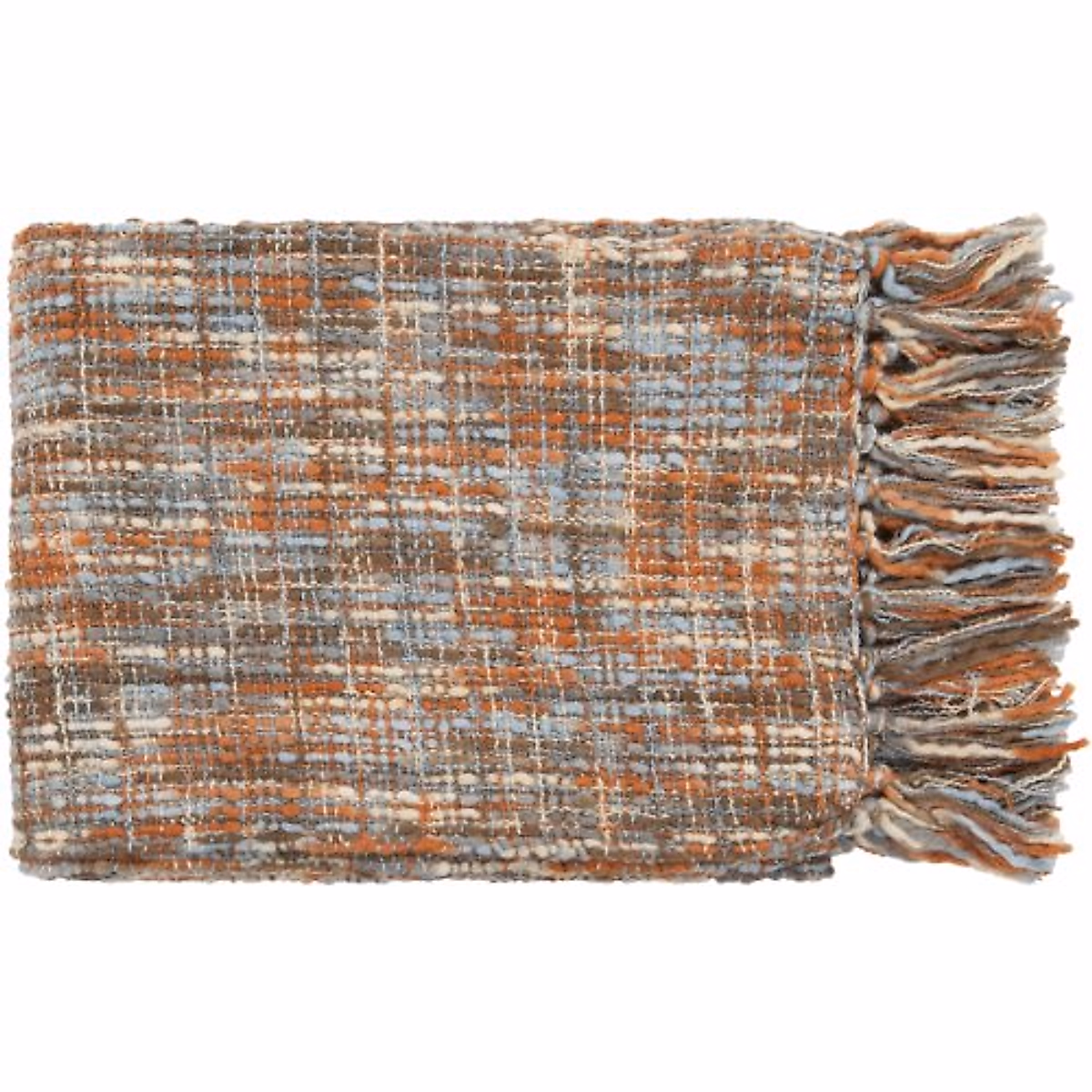 Artistic Weavers Sylvia Throw Blanket, 50" x 60", Burnt Orange