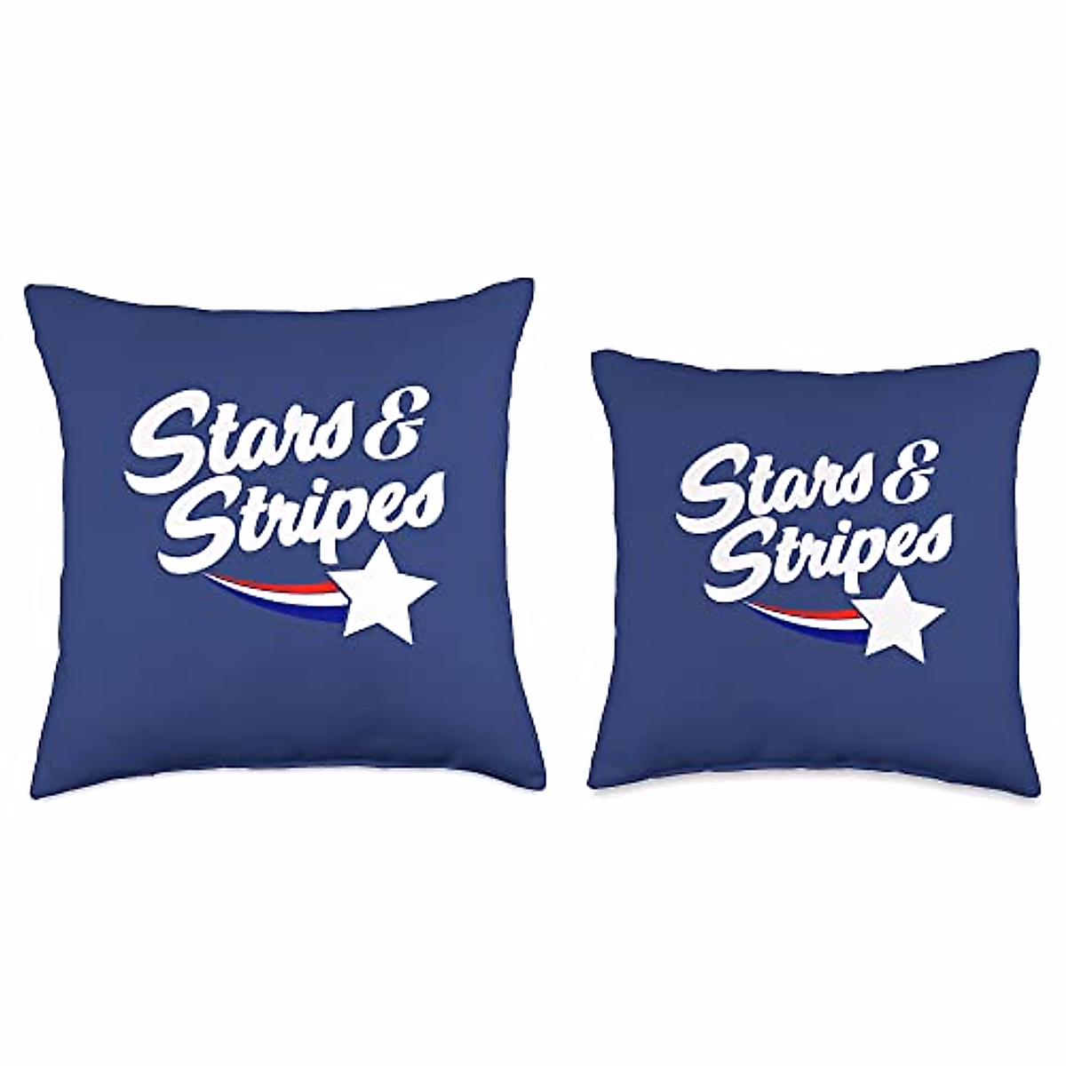 Miftees July 4th Tees America Stars and Stripes Fourth of July tee Cute Patriotic Throw Pillow, 16x16, Multicolor