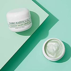 Mario Badescu Seaweed Night Cream for Women Anti Aging Oil-Free Moisturizer with Collagen & Sodium Hyaluronate, Ideal for Combination, Oily or Sensitive Skin, Moisturizes & Smooths Skin, 1 Fl Oz