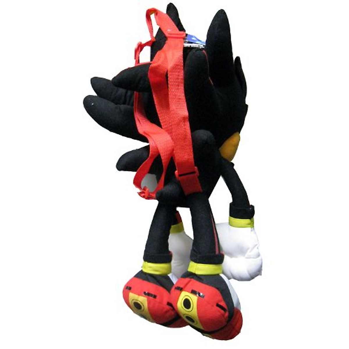Sonic the Hedgehog Doll Plush Backpack - Shadow Backpack Black (24 Inch)