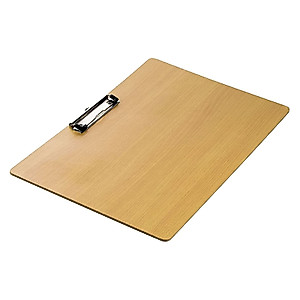 Extra Large 11x17 Clipboard, Horizontal Wooden Lap Board with Low Profile Clip for Drawing, Sketching, Art Supplies (3mm Thickness)