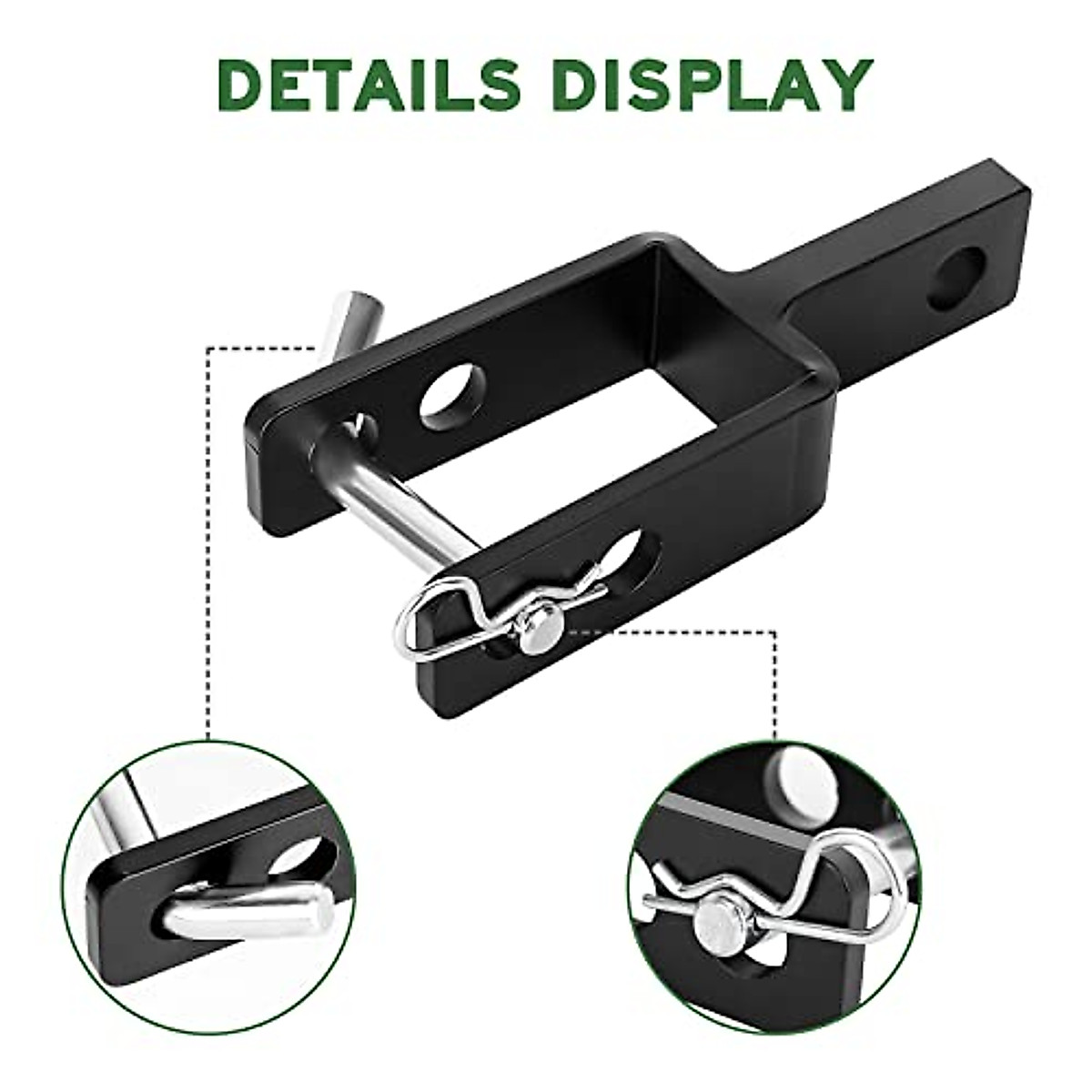 EBESTTECH 1PC Quick Hitch Adapter Bracket fit for Category 1 Quick Hitch Used to Adjust Top Link Bracket Movements Adjustable Top Bracket Hitch Adapter