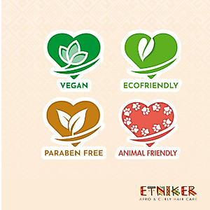 ETNIKER Nourishing Shampoo | Cleanse, Hydrate & Nourish | Coconut & Shea Butter | Free from Sulfates, Salt, Silicones, Mineral Oil, and Parabens | by L’MAR (1 Bottle, 8.4, Fl Oz)