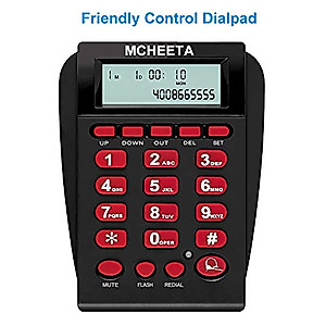 Corded Phone Headset, MCHEETA Call Center Telephone Headset with Dialpad, Noise Cancelling Phone Headsets for Office/House Phones