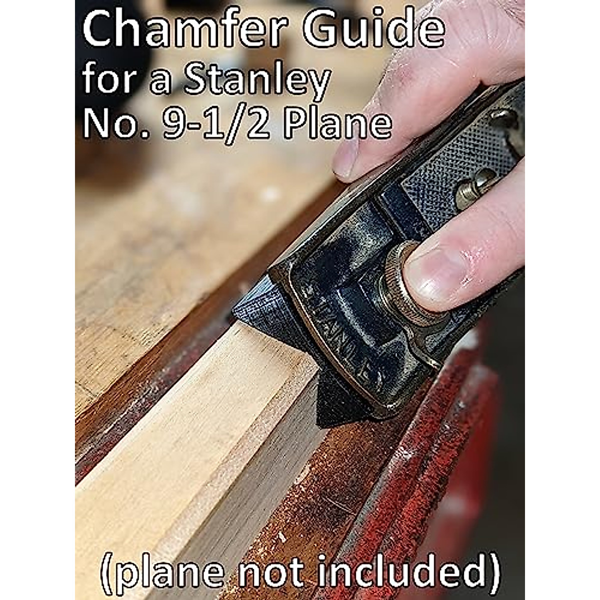 Chamfer Guide for a Stanley No. 9-1/2 Block Plane, 1/4"