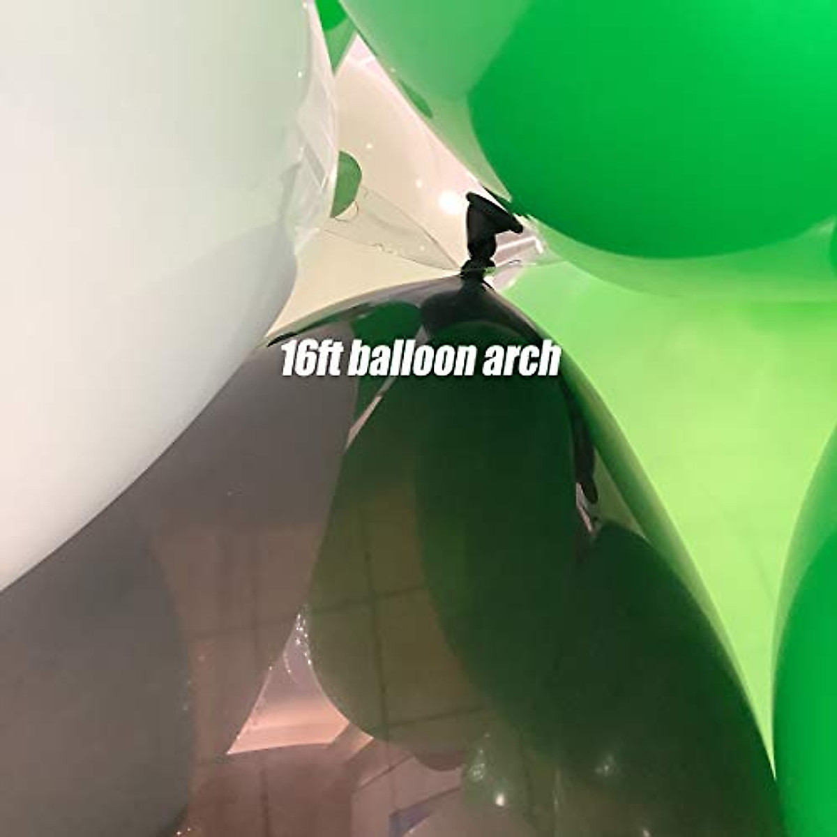 Elepplrty Soccer Party Balloon Garland-Black Green White Latex Balloons With 18inch Soccer Foil Balloons for Football Theme Party Decoration