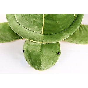 DOLDOA 33" Soft Big Sea Turtle Stuffed Animal, Turtle Plush Pillow for Birthday, Valentine, Christmas, Sea Turtle Toys for Kids, Girlfriend