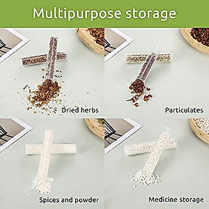 WIKIBORN 100PCS PVC Plastic Clear Pipe 0.5ML 1ML Empty Cartridges Packaging Tube with Child Protection Cap for Bead Craft Supply Storage