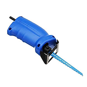 DENESTUS Portable Reciprocating Saw Adapter with Extra 3 Reciprocating Saw Blades 9mm Connecting Rod and Ergonomic Handle Electric Drill for Wood Metal Cutting