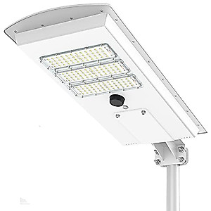 TENKOO 200W LED Solar Flood Light Dusk to Dawn Solar Powered Street Light Outdoor Waterproof IP67 with Remote Control Solar Security Light for Backyard|Garage|Driveway|Basketball Court…