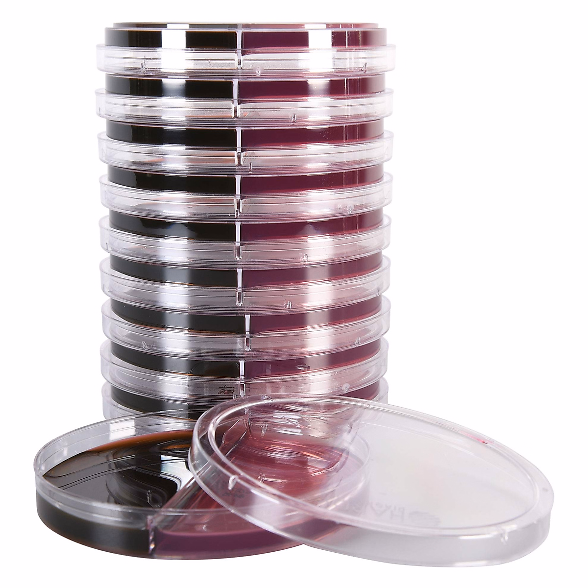 MacConkey/EMB (Eosin Methylene Blue) Agar, 15x100mm Biplate, Order by The Package of 10, by Hardy Diagnostics