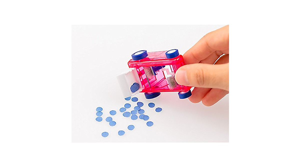 Midori Mini Desk Cleaner - Pink Transparent Japanese Office Product