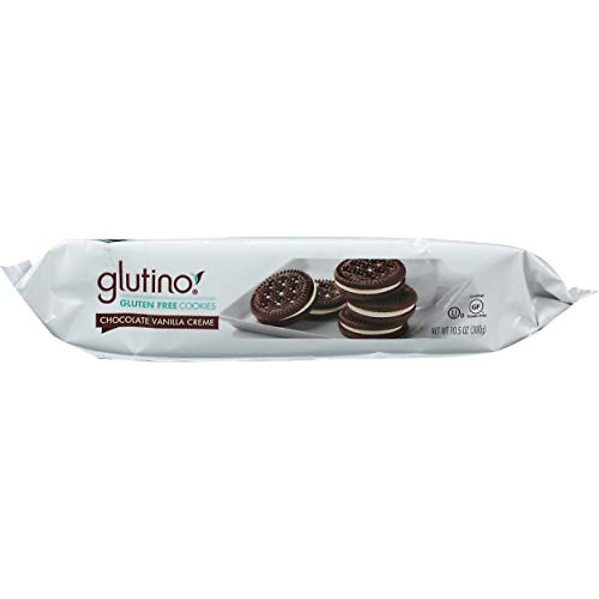 Gluten Free by Glutino Chocolate Vanilla Creme Cookies, Decadent Cookie, 10.5 Ounce