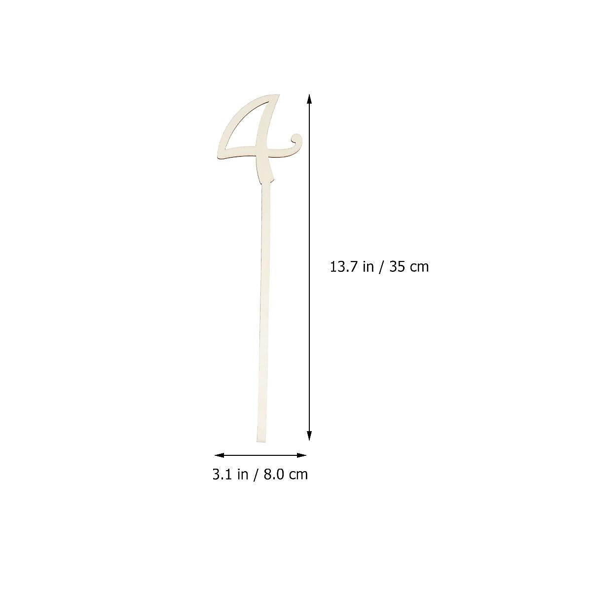 DOITOOL 10Pcs Wood Table Numbers for Wedding Reception 1-10 Wedding Table Seat Number with Holder Base 13.7 inch Tall Wooden Table Numbers for Wedding Party Event Catering