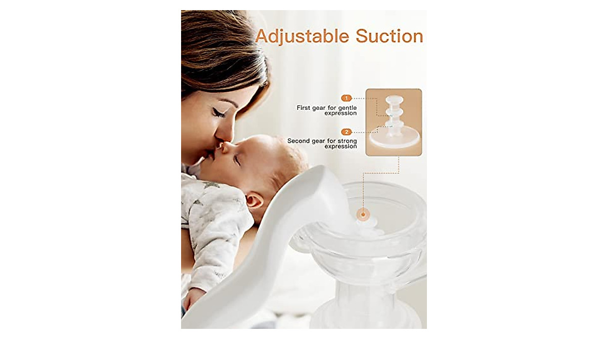 NCVI Portable Manual Breast Pump - Powerful Suction & BPA Free