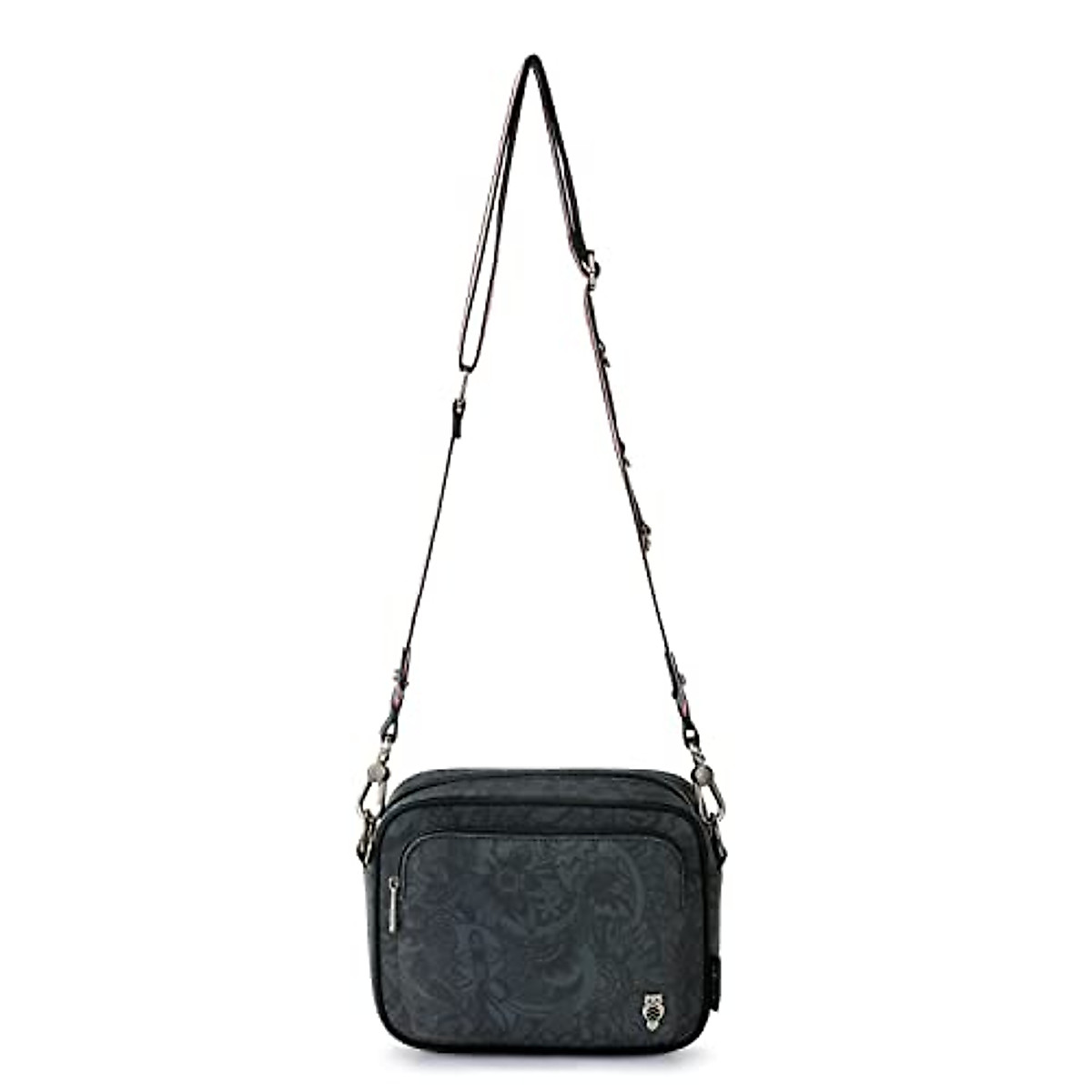Sakroots Womens Westwood Crossbody in Repreve EcoTwill, Black Spirit Desert, One Size US