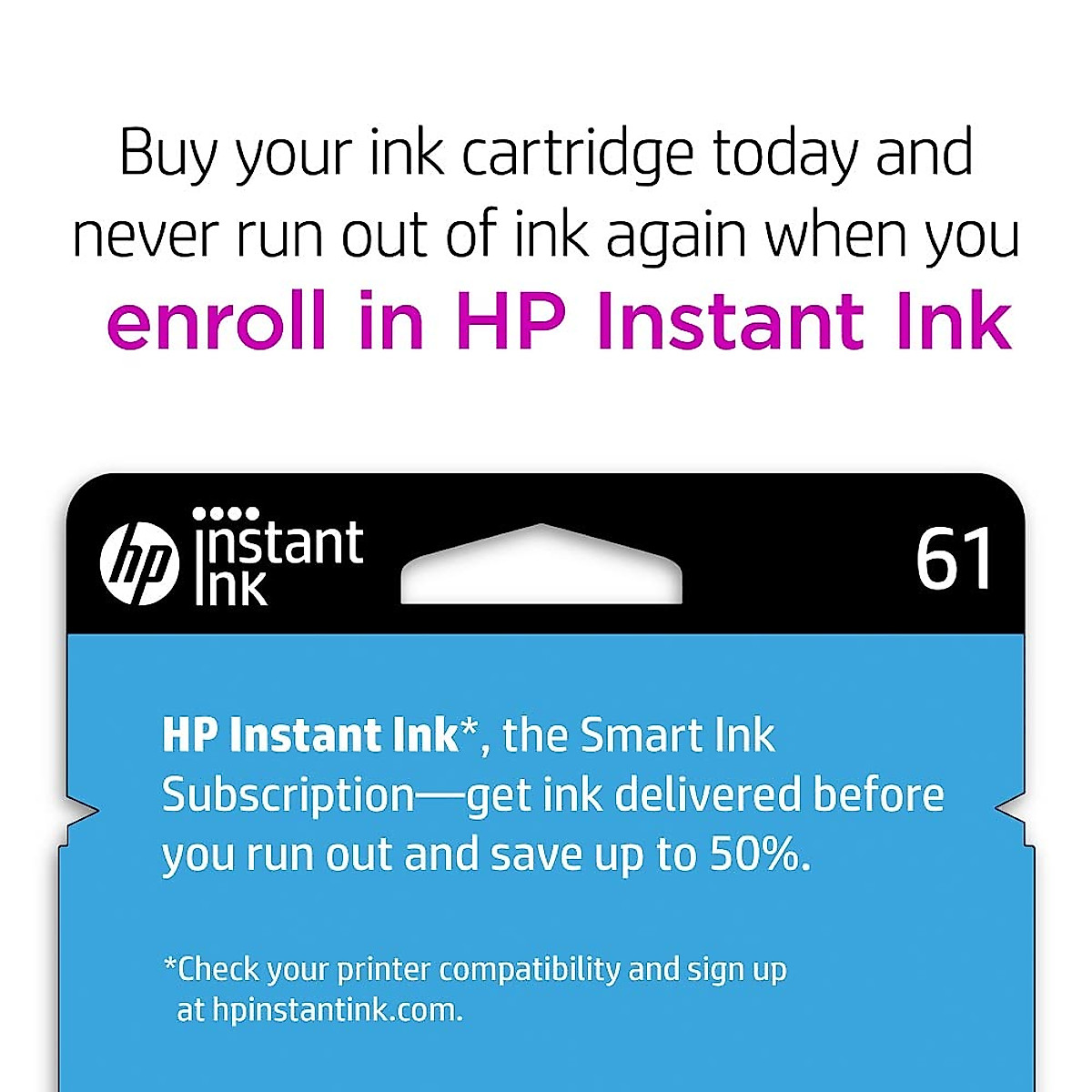 HP 61 | 2 Ink Cartridges | Black, Tri-color | CH561WN, CH562WN