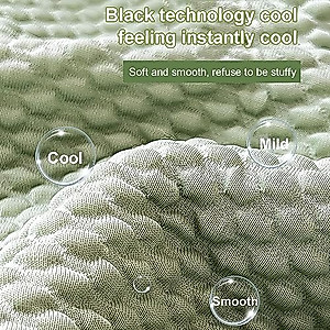 Summer Ice Silk Sofa Cushion Cover,Non-Slip Wear-Resistant Sectional Slipcovers Set Cooling Stretch Couch Cushion Cover,Furniture Protector for 1/2/3/4 Seater (3 Seater Cover, Blue)