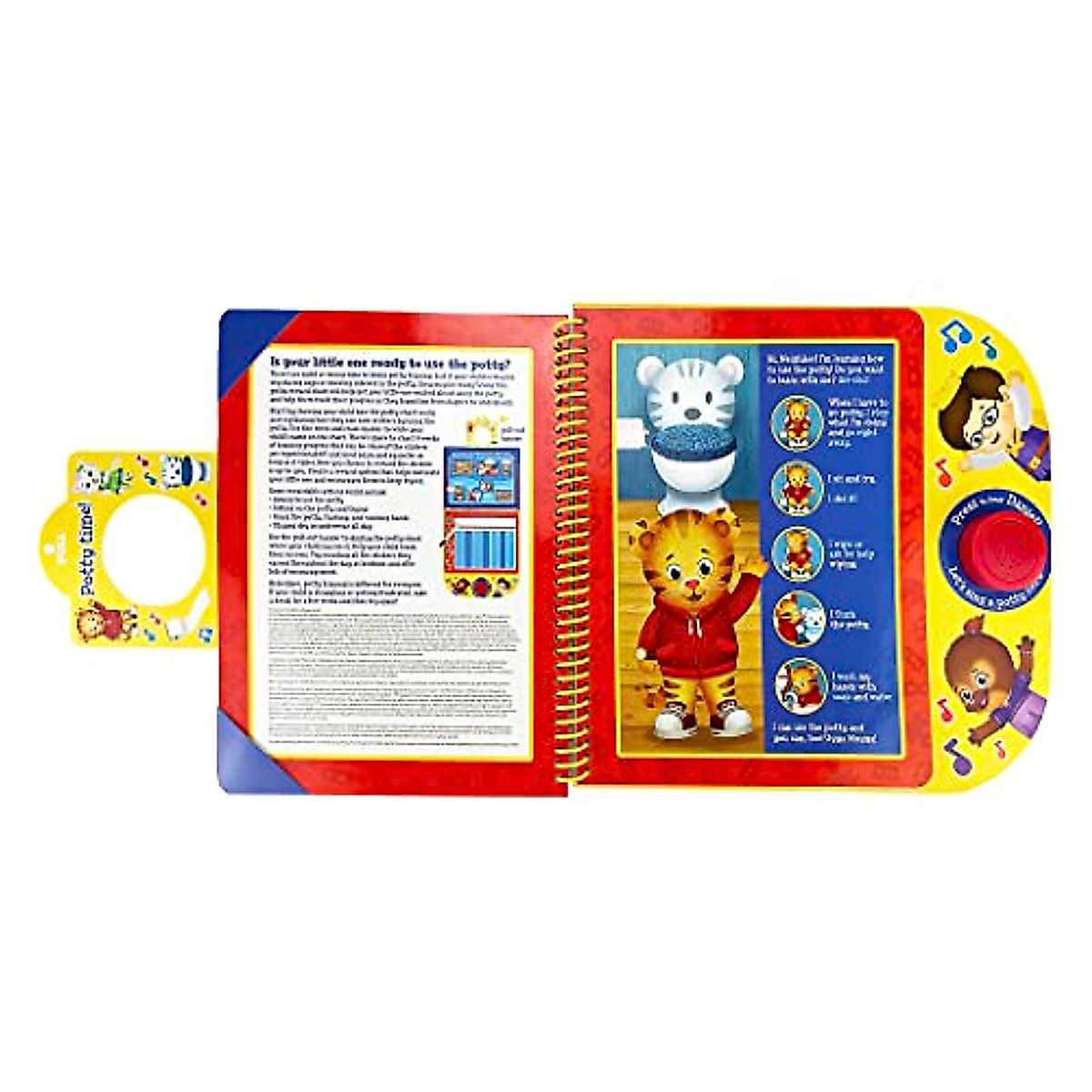 Daniel Tiger Potty Training Reward Chart, Potty Time With Daniel! Workbook Includes Stories, Activities, Stickers, and Sound Button! (Daniel Tiger's Neighborhood)