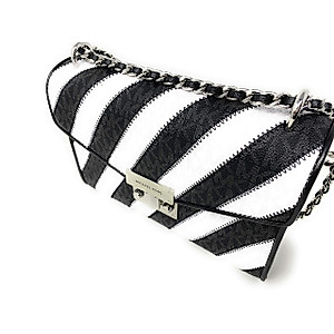 Michael Kors ROSE MEDIUM LEATHER SHOULDER CROSSBODY BAG (Black Multi)