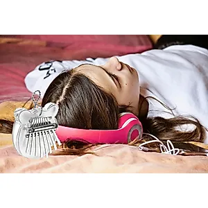 SonicoTech Mini Kalimba Mini Thumb Piano 8 Keys Finger Piano Marimbas Hand Piano Cute Kalimba with Lanyard Keychain Special Lovely Gifts (Crystal bear) Visit Store for Bundle Sales