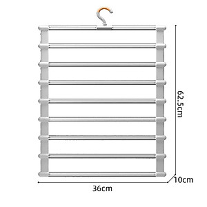N/A Portable Storage Hanger Pants Rack Multifunctional Storage Rack ( Color : OneColor , Size : 36*62.5cm )