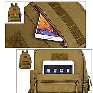 CREATOR 10L Mini Backpack Military MOLLE Tactical Backpack Rucksack Travel Daypack Gear Assault Pack