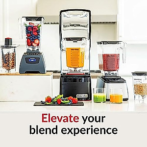 Blendtec Original Designer Series Blender and 90 Oz WildSide+ Jar - Kitchen Blender Bundle - Black